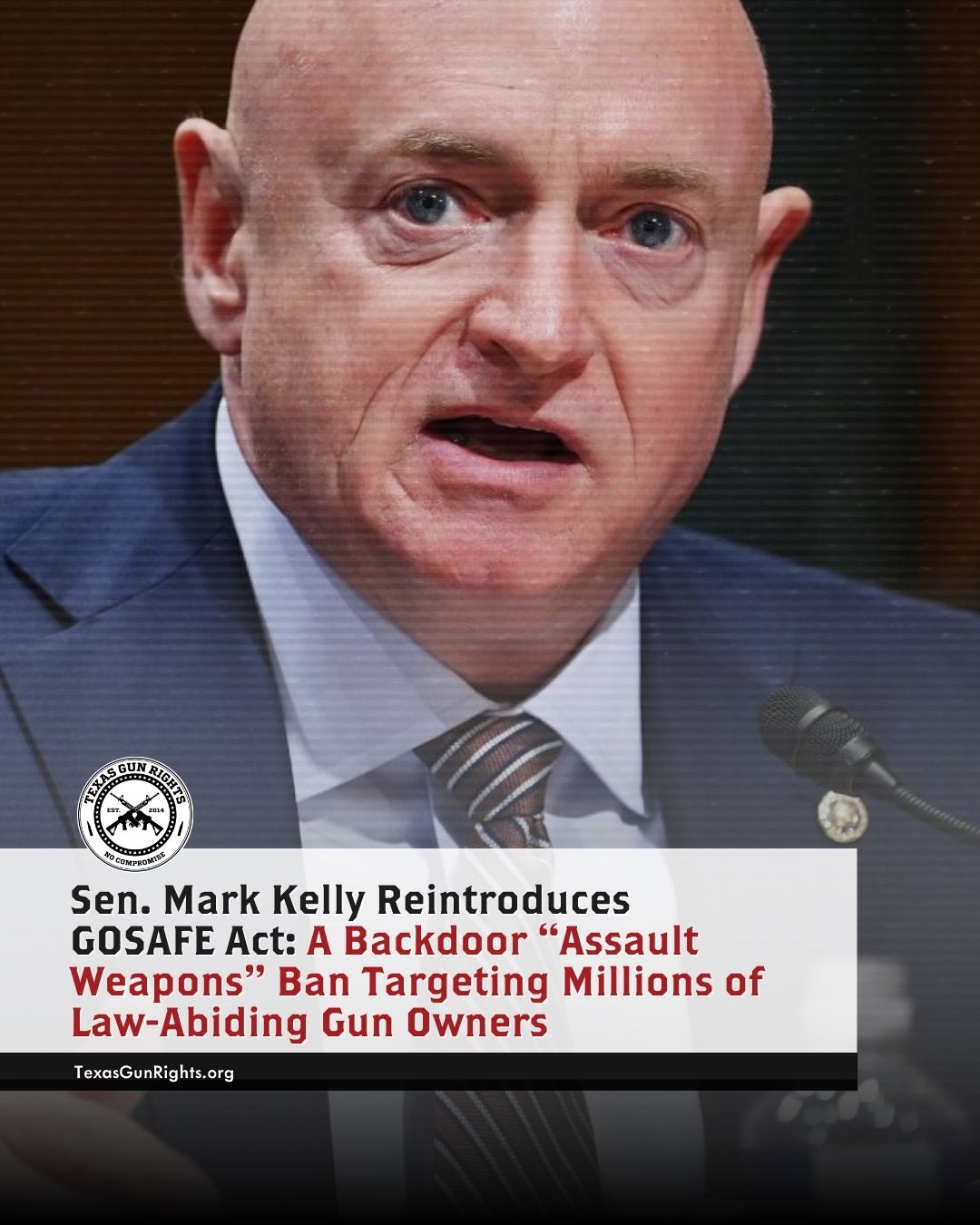 Sen. Mark Kelly Reintroduces GOSAFE Act: A Backdoor “Assault Weapons ...
