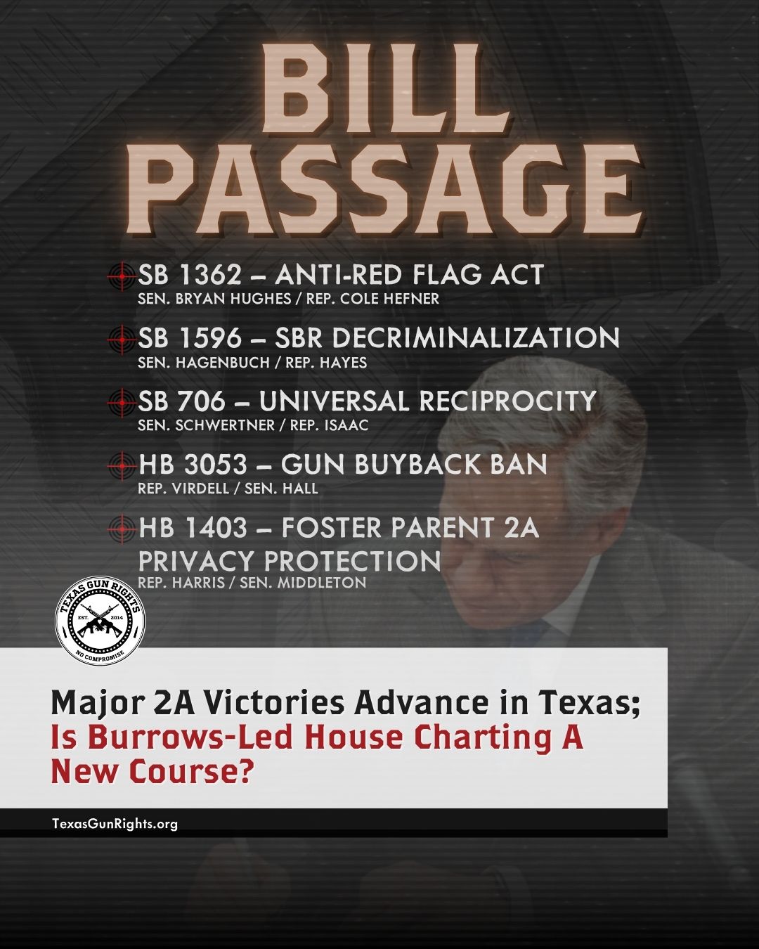 Major 2A Victories Advance in Texas; Is Burrows-Led House Charting A ...