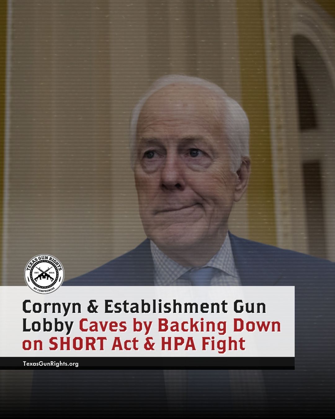 Cornyn & Establishment Gun Lobby Caves by Backing Down on SHORT Act ...
