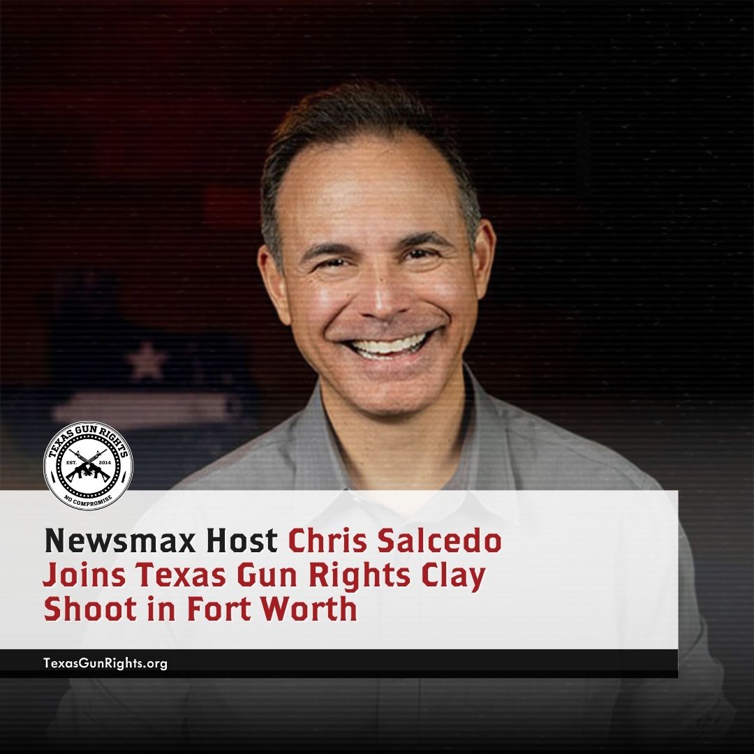 Newsmax Host Chris Salcedo Joins Texas Gun Rights Clay Shoot in Fort ...